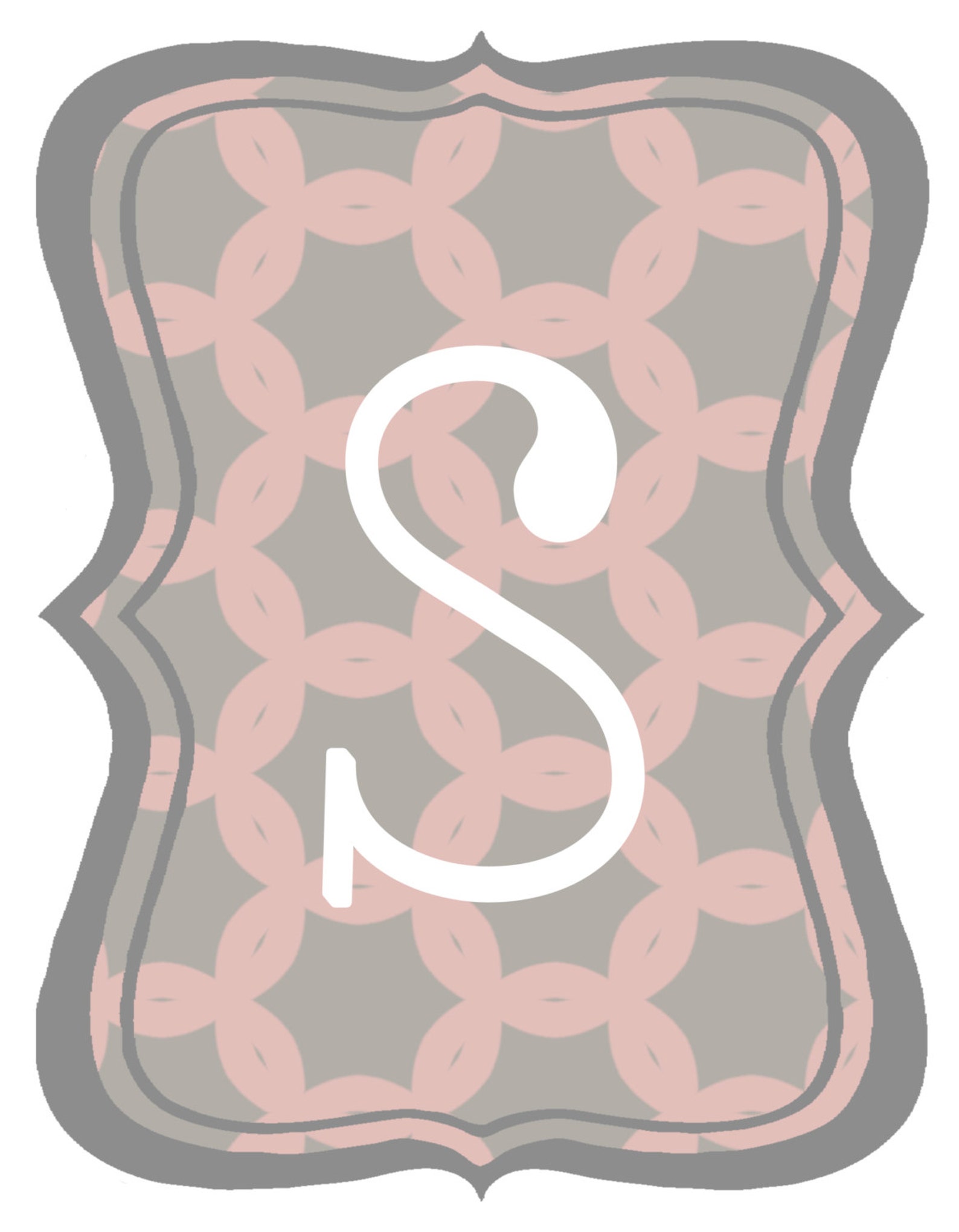 Custom Single Letter Wall Decor Print 5x7 Letter Print | Etsy