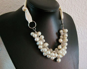 Crystal pearl ribbon | Etsy