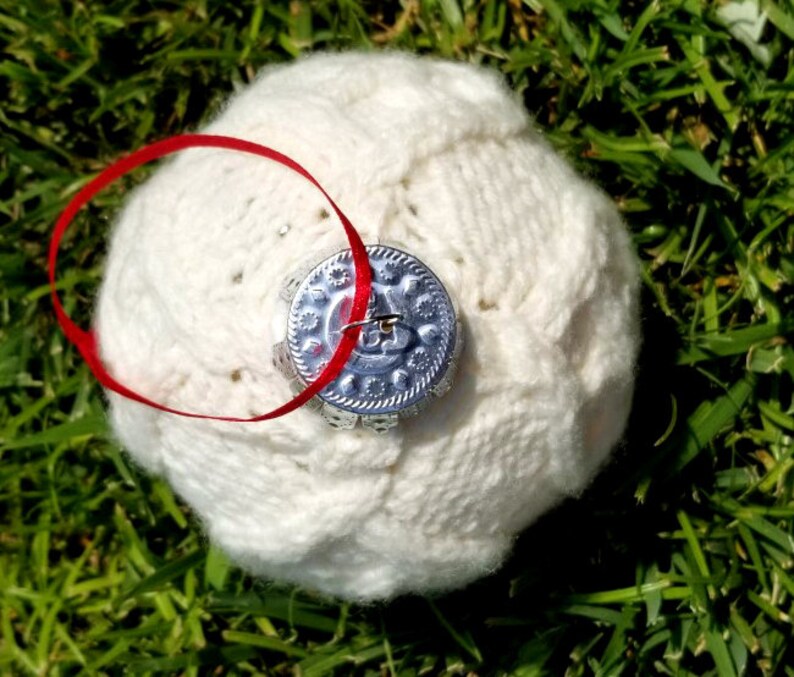Hand Knit Cable Christmas Ornament - Etsy