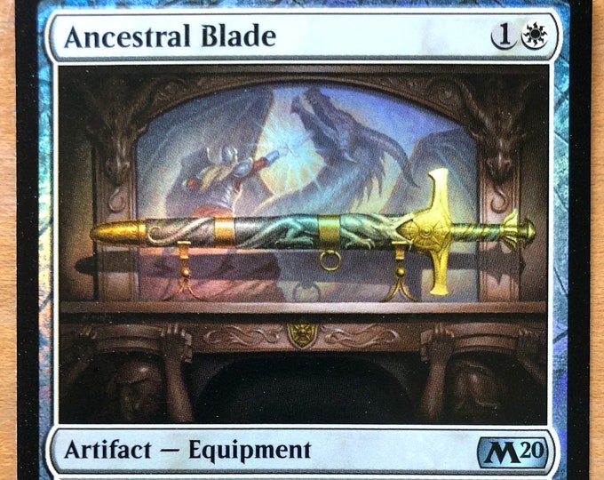 Ancestral Blade, FOIL Limited Edition Magic the Gathering Artist Proof ...