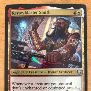 Reyav, Master Smith, FOIL Limited Edition Magic the Gathering Artist Proof Card, by Scott Murphy ...