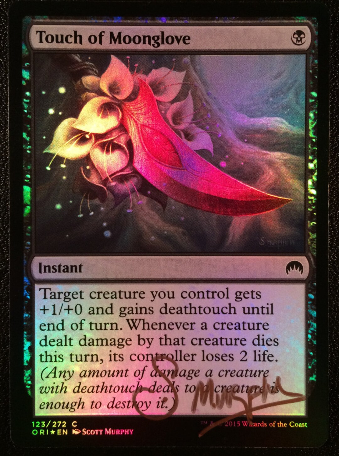 Touch of Moonglove, FOIL* Limited Edition Magic the Gathering Artist ...