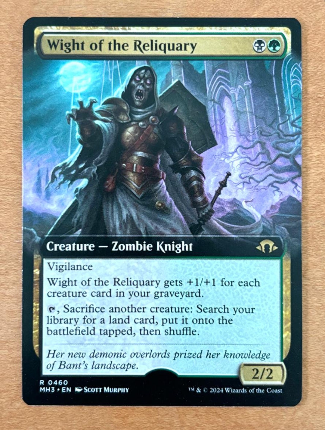 Wight of the Reliquary, *borderless Extended Art* Limited Edition Magic ...