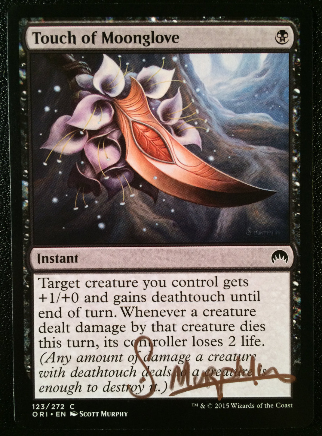 Touch of Moonglove Limited Edition Magic The Gathering Artist | Etsy