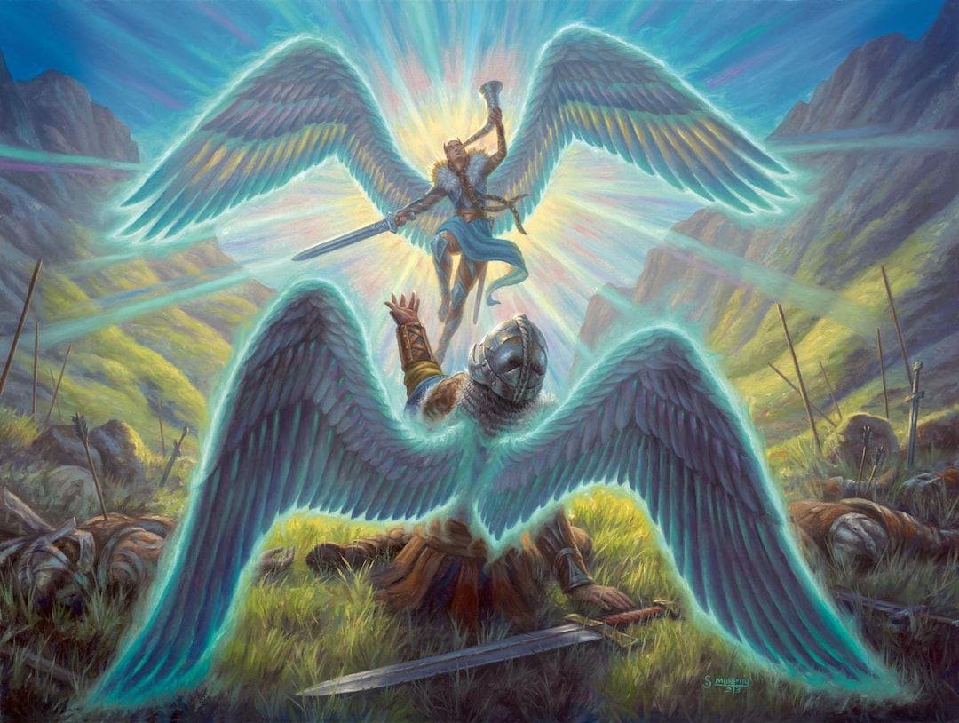 Valkyrie's Call Print of Magic the Gathering Illustration by Scott ...