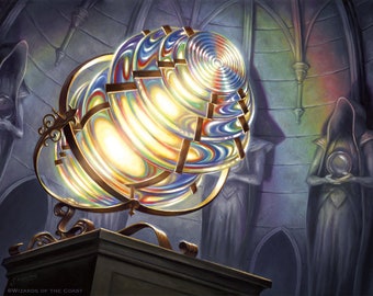 Meteorite Print of Magic: the Gathering Illustration by Scott | Etsy