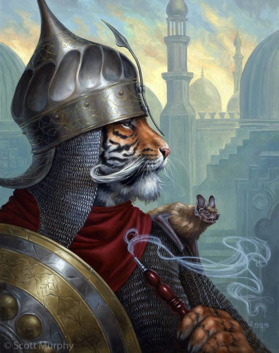 Sipawhi Kaplan Tiger in Armor Print by Scott Murphy | Etsy