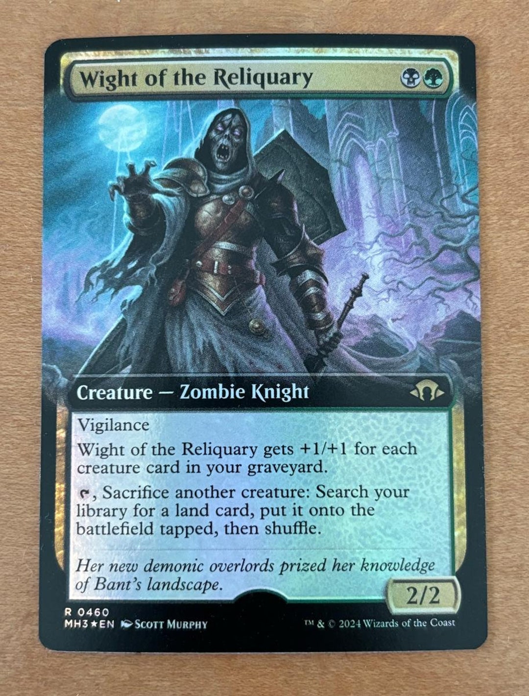 Wight of the Reliquary, *FOIL Borderless Extended Art* Limited Edition ...