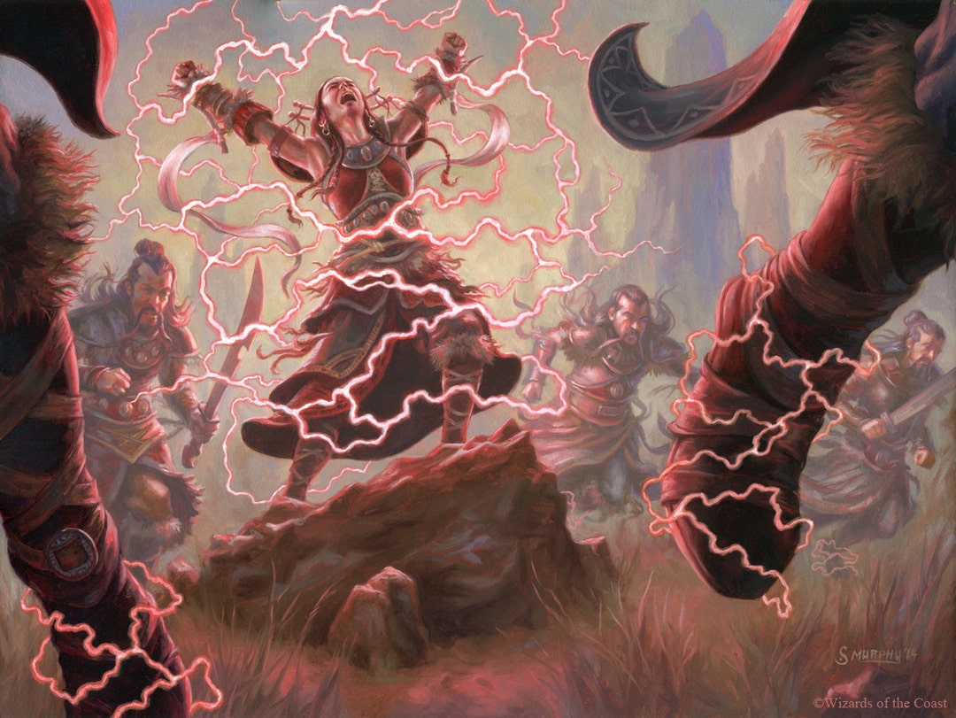 Kolaghan Stormsinger Art Print of Magic Illustration by Scott - Etsy