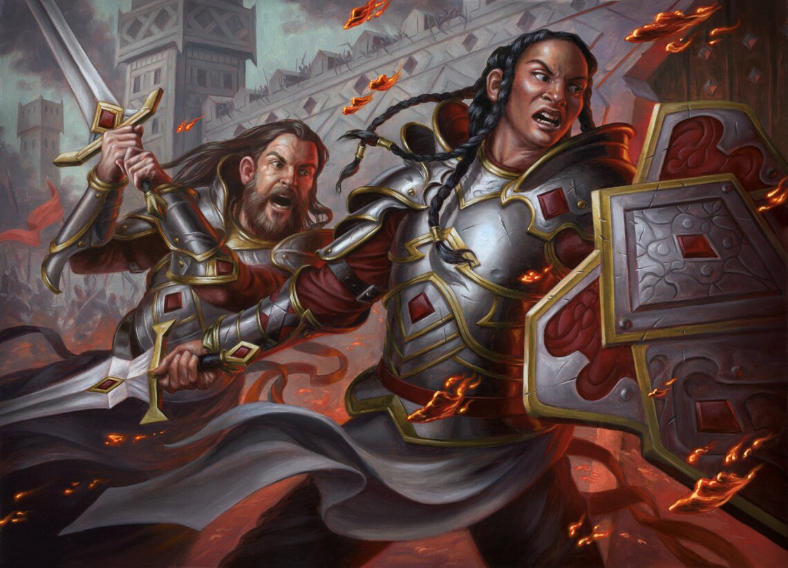 Heroic Reinforcements Print of Magic: the Gathering Illustration by ...