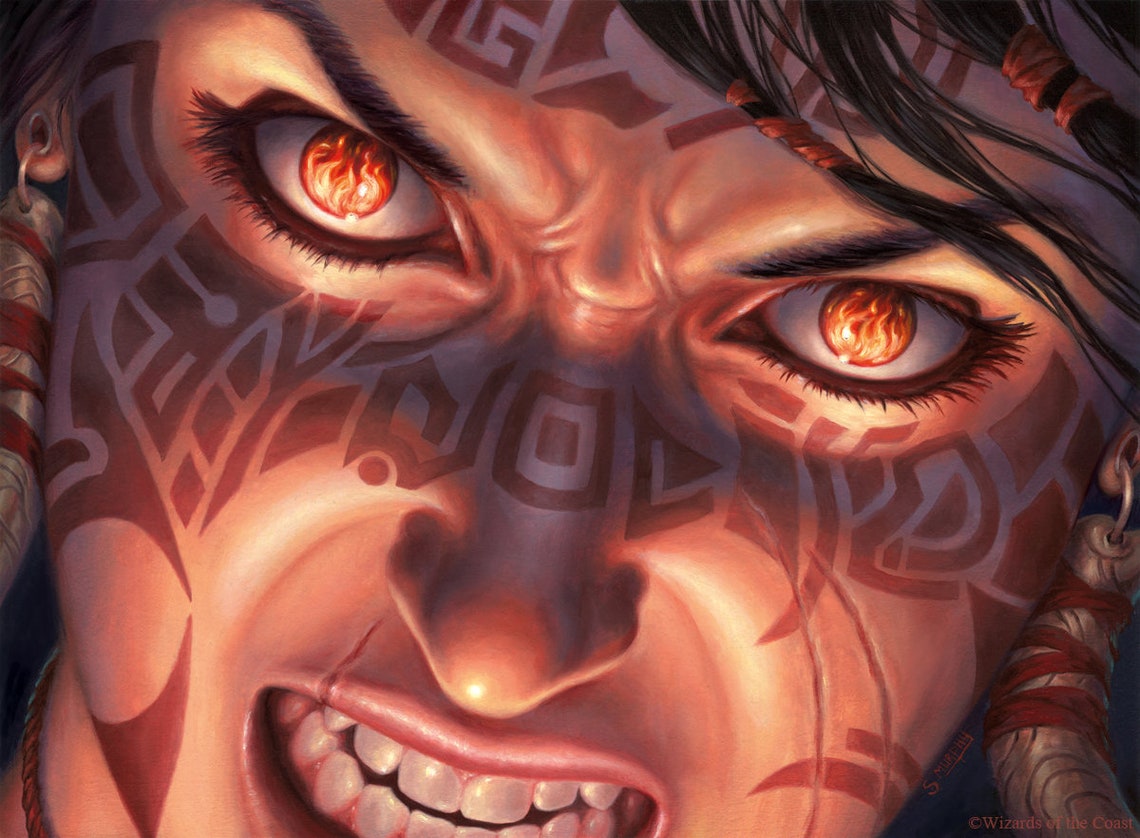 Burn Bright Print of Magic: the Gathering Illustration by | Etsy