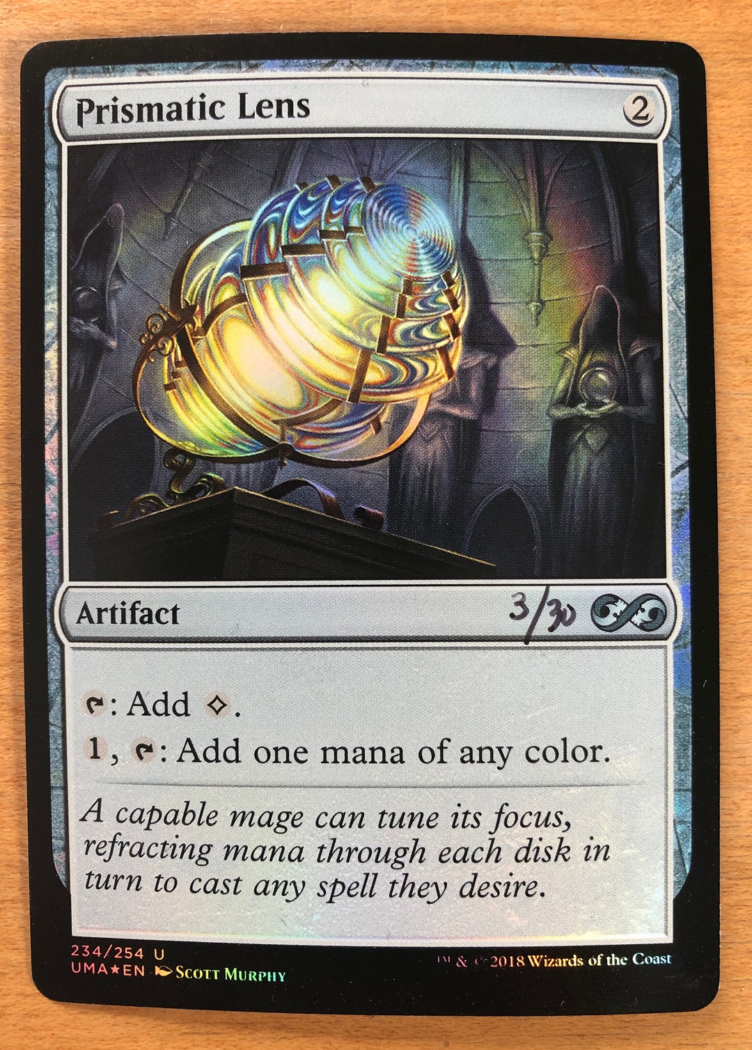 Prismatic Lens, FOIL Limited Edition Magic the Gathering Artist Proof ...