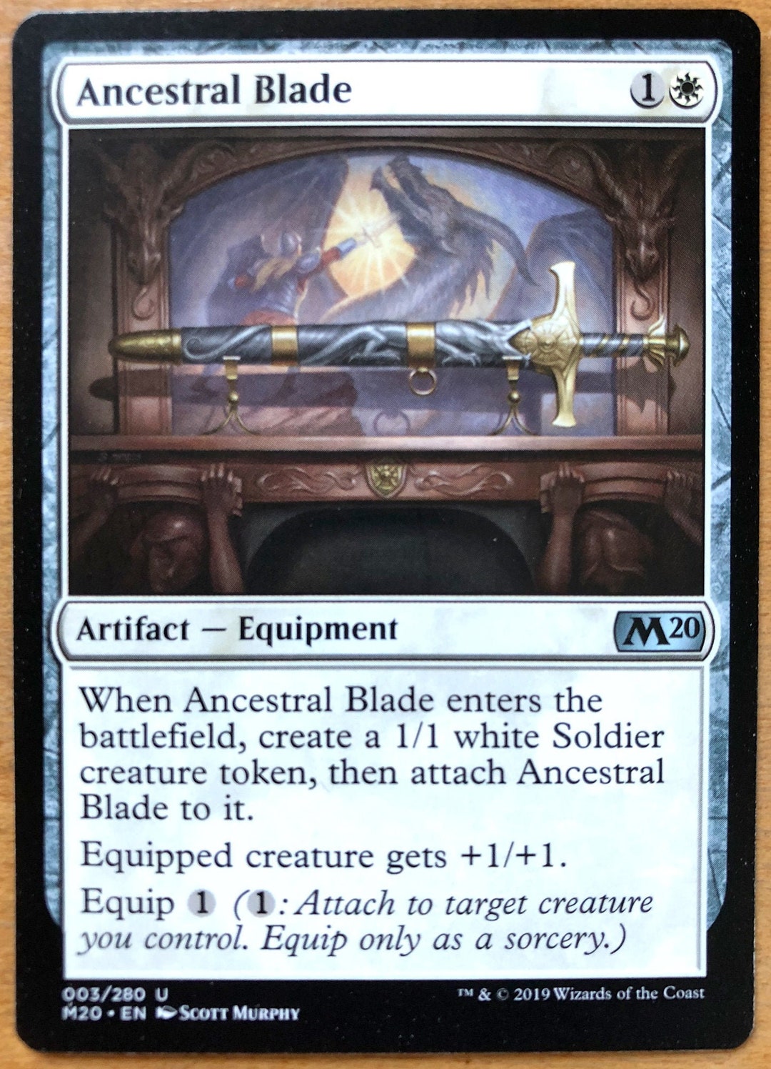Ancestral Blade, Limited Edition Magic the Gathering Artist Proof Card ...