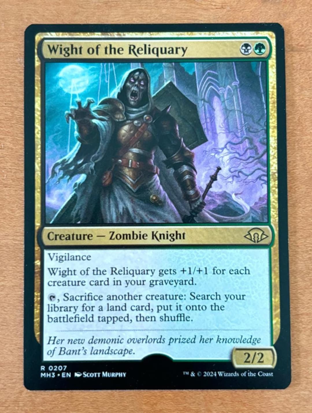 Wight of the Reliquary, Limited Edition Magic the Gathering Artist ...