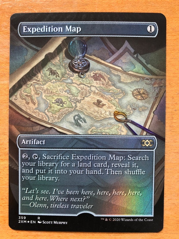 Expedition Map FOIL Extended Art Box Topper Limited Edition | Etsy