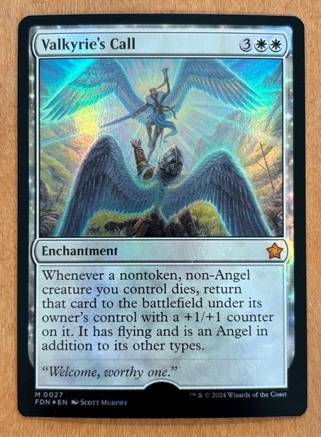 Valkyrie's Call, *foil* Limited Edition Magic the Gathering Artist ...