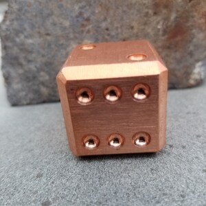 Solid Copper One-inch Dice - Etsy