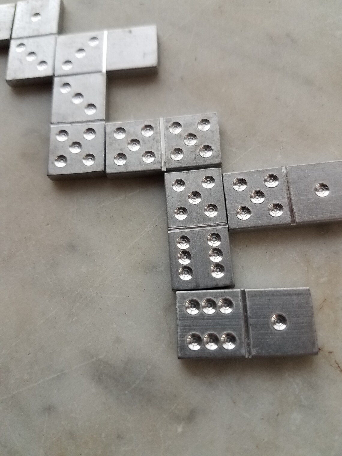 Quirky Miniature Aluminum Dominoes, Full Double Six Set! - Etsy