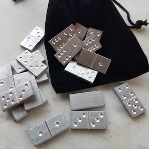 Quirky Miniature Aluminum Dominoes, Full Double Six Set! - Etsy