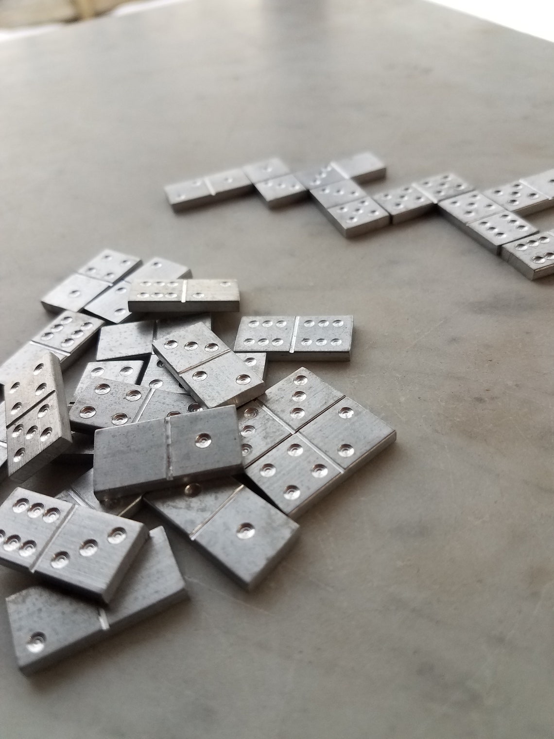 Quirky Miniature Aluminum Dominoes, Full Double Six Set! - Etsy