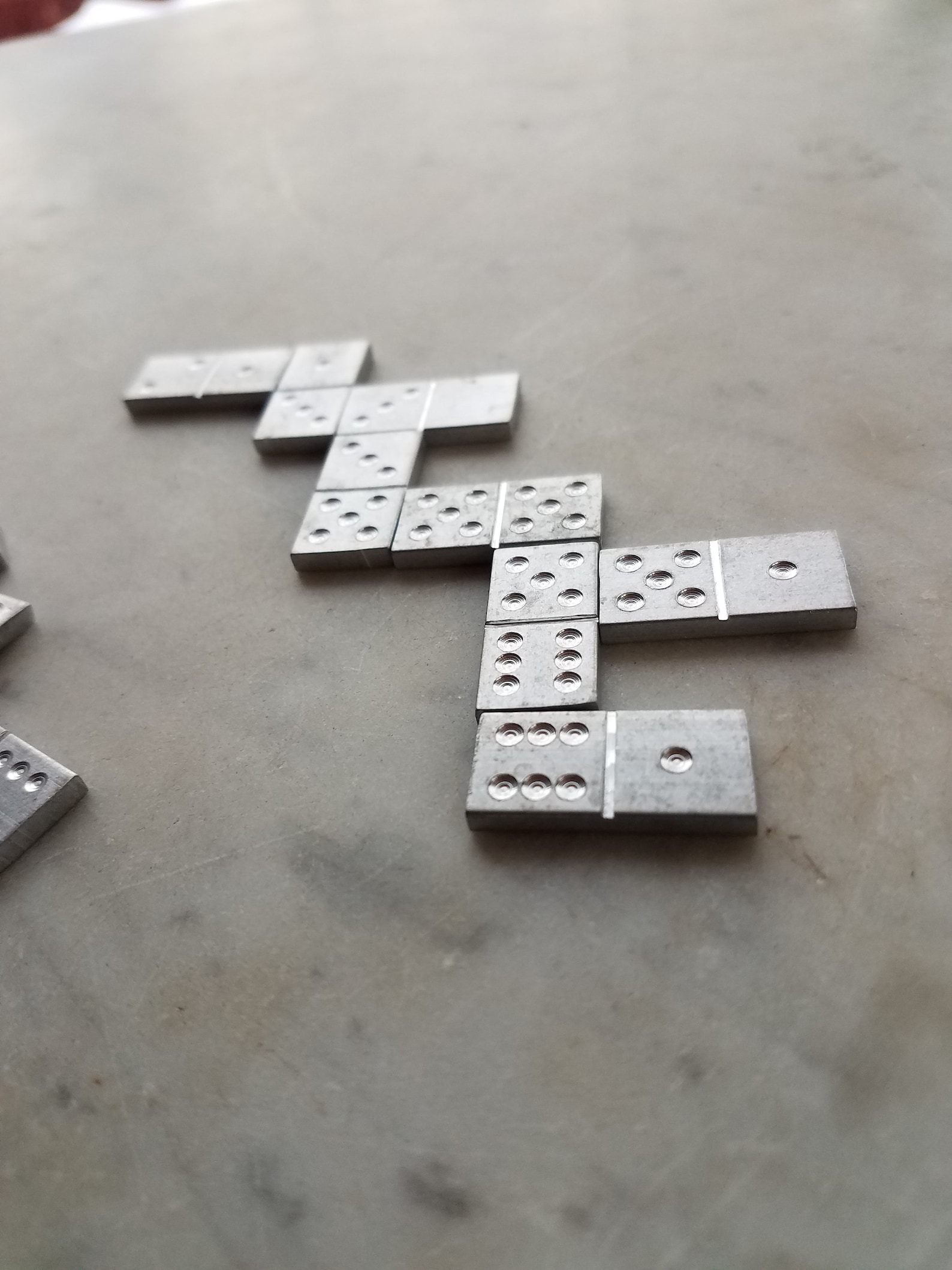 Quirky Miniature Aluminum Dominoes, Full Double Six Set! - Etsy