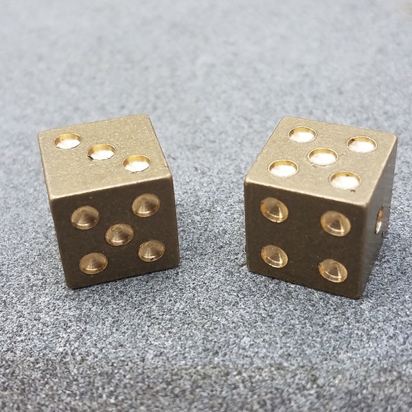 Solid Silver Dice - Etsy