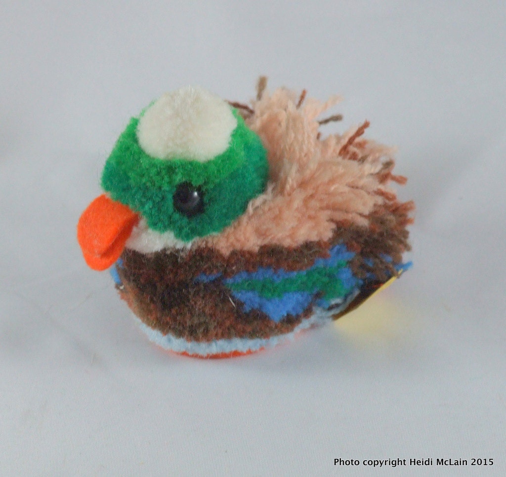 Vintage Steiff Dralon, Wool, and Felt "pom Pom Pets" Colorful Drake ...