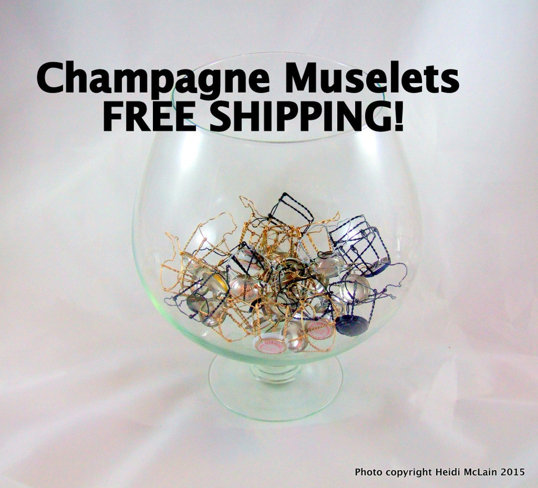 30 Champagne Wire Cages and Caps FREE SHIPPING - Etsy