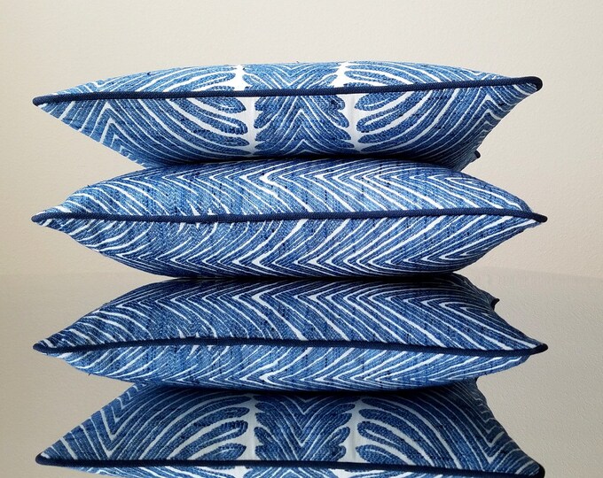 Embroidered Blue Pillow Cerulean Blue Embroidered Pillow - Etsy