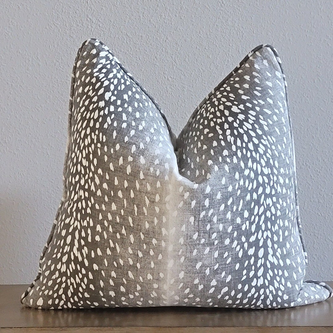 Grey Antelope Pillow Cover Customize Your Size All Sizes Available - Etsy