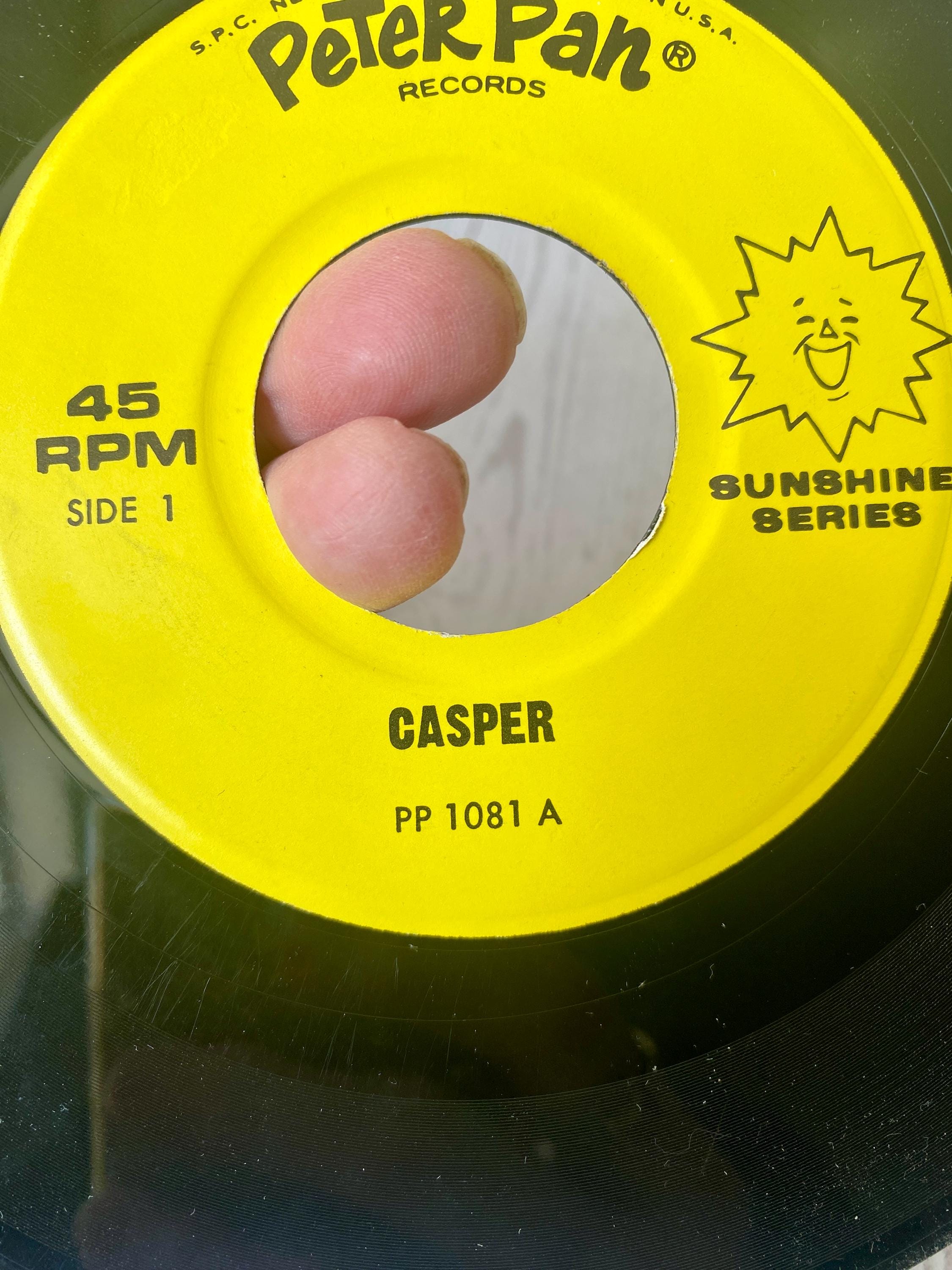 Vintage Casper Ghost 45 Record in Original Cover Peter Pan Untested - Etsy