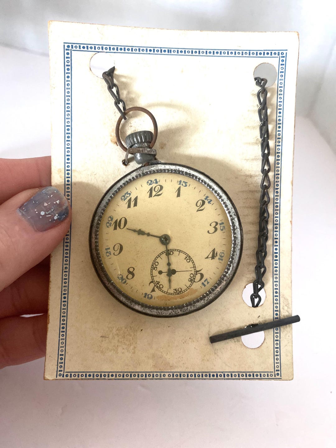 Pocket Watch Toy Vintage 1930s Very Realistic New Old Stock on Original ...