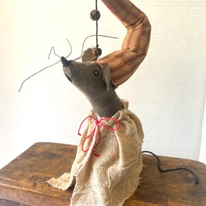 Vintage Primitive Mouse in a Nightcap - Etsy