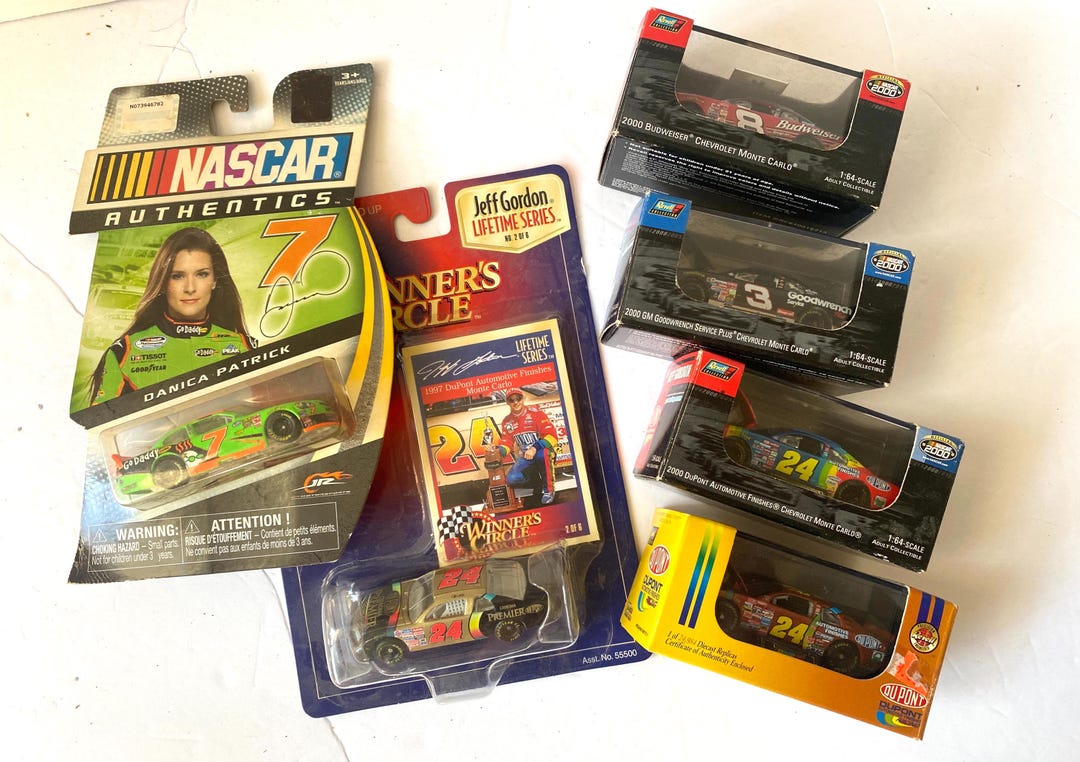 Vintage NASCAR Die Cast Set of 6 Revell Vintage Cars, NASCAR 2000 NOS ...