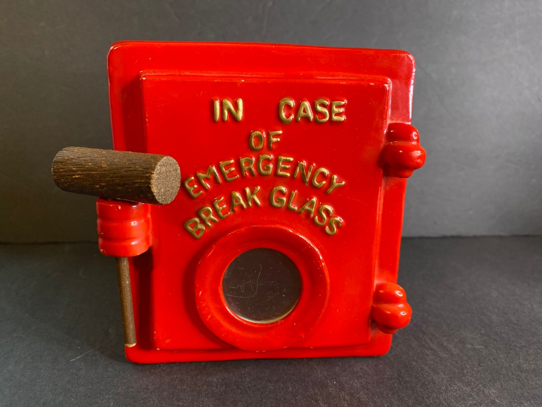 Vintage Japan Bank Emergency Fire Ceramic Bank - Etsy