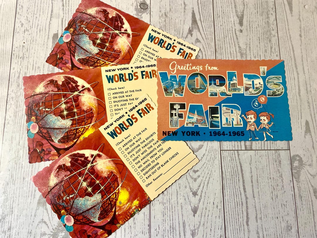 Vintage Postcards World Fair New York 1964 to 65 Set of Four Unused - Etsy