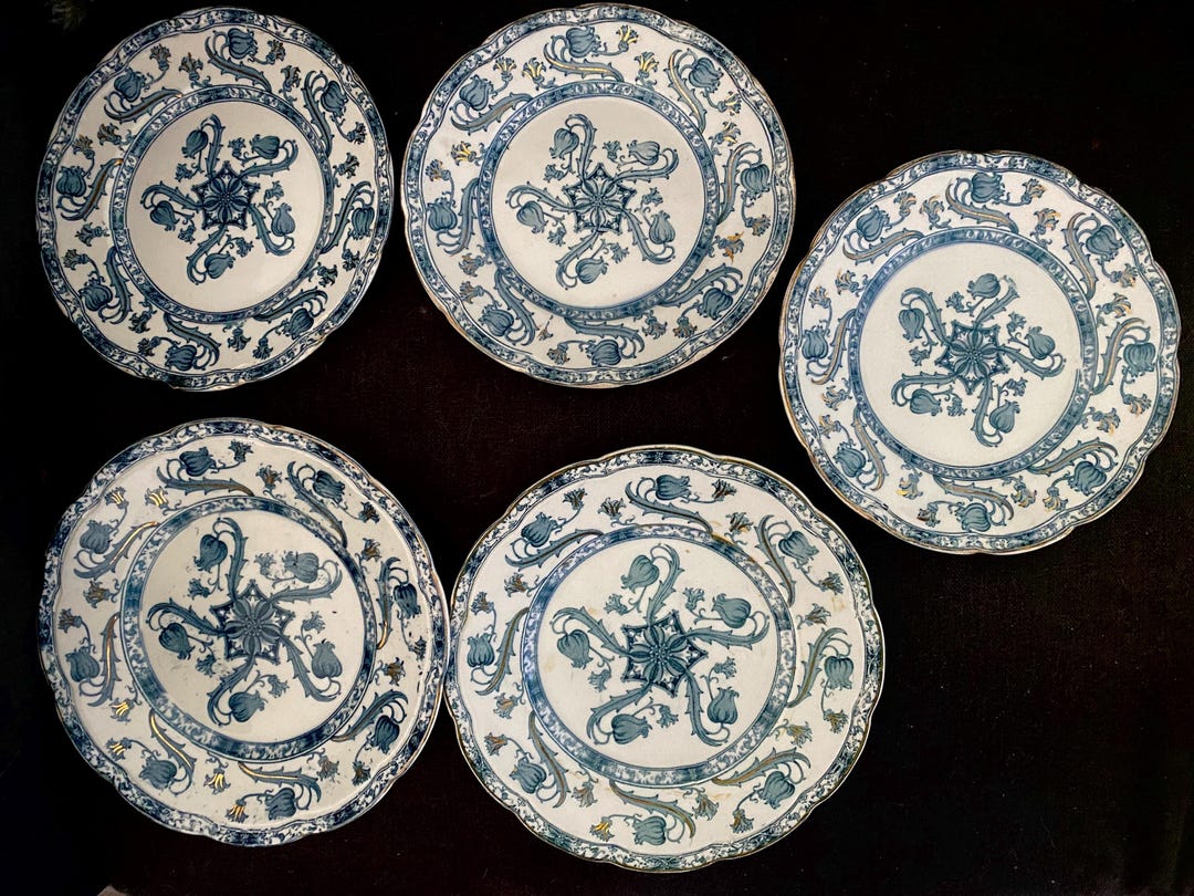 Clementston Brothers England Saxon China Set Five Pieces Bread Salad ...