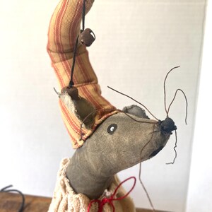 Vintage Primitive Mouse in a Nightcap - Etsy
