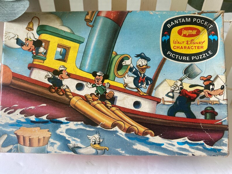 Vintage Disney Mickey's Tugboat Puzzle, Jaymar Mini Puzzle - Etsy