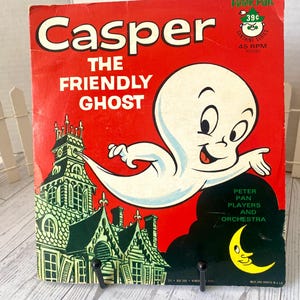 Vintage Casper Ghost 45 Record in Original Cover Peter Pan Untested - Etsy