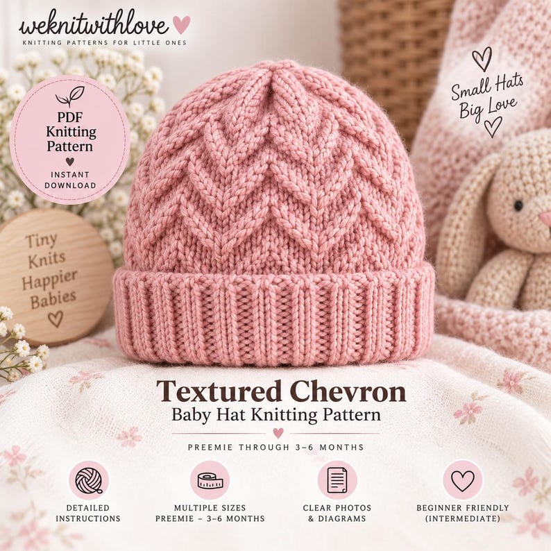 Cozy Baby Hat Knitting Patterns | Newborn to Toddler Beanie Designs ...