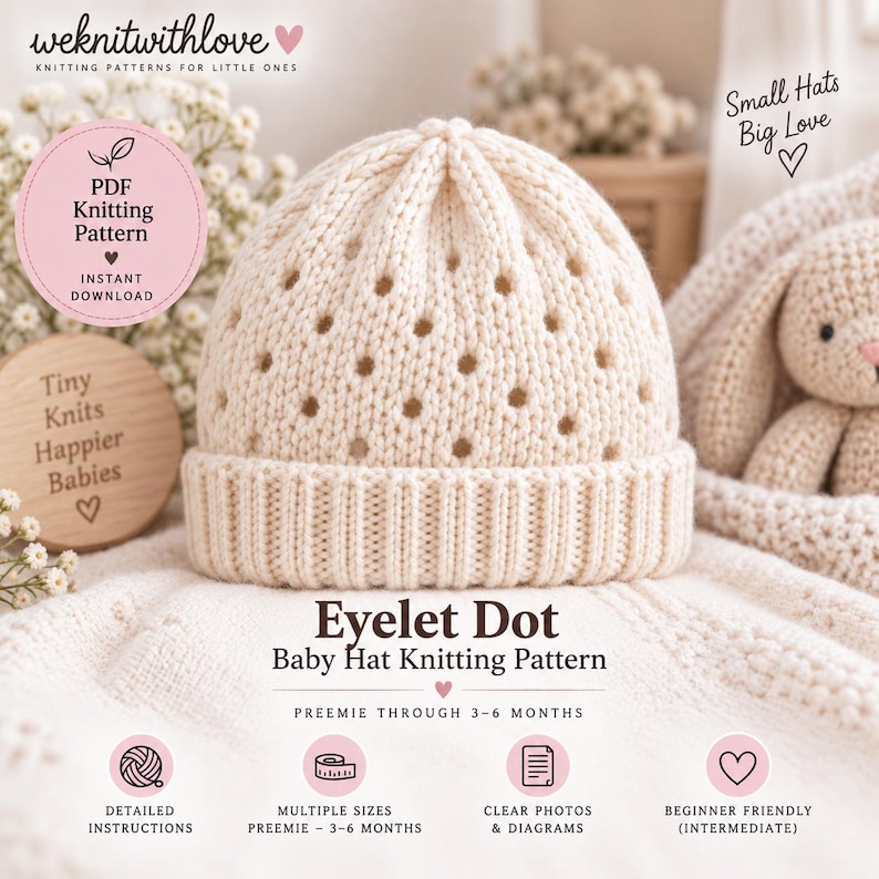 Cozy Baby Hat Knitting Patterns | Newborn to Toddler Beanie Designs ...
