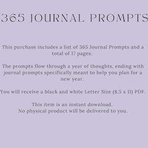 365 Journal Prompts | Daily Self-reflection (printable PDF) - Etsy