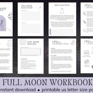 Full Moon Rituals Workbook – Reflection, Crystals & Candle Magic ...