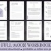 Full Moon Workbook Printable PDF Files - 8.5 X 11 US Letter Size - Full ...
