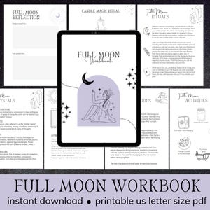 Full Moon Rituals Workbook – Reflection, Crystals & Candle Magic ...
