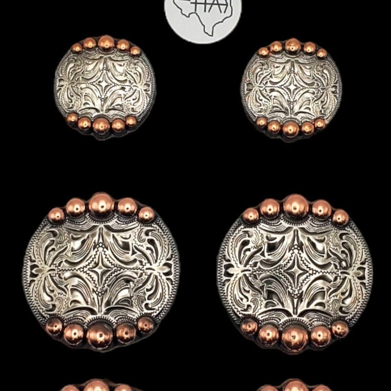 Western Bridle Concho Set - Etsy