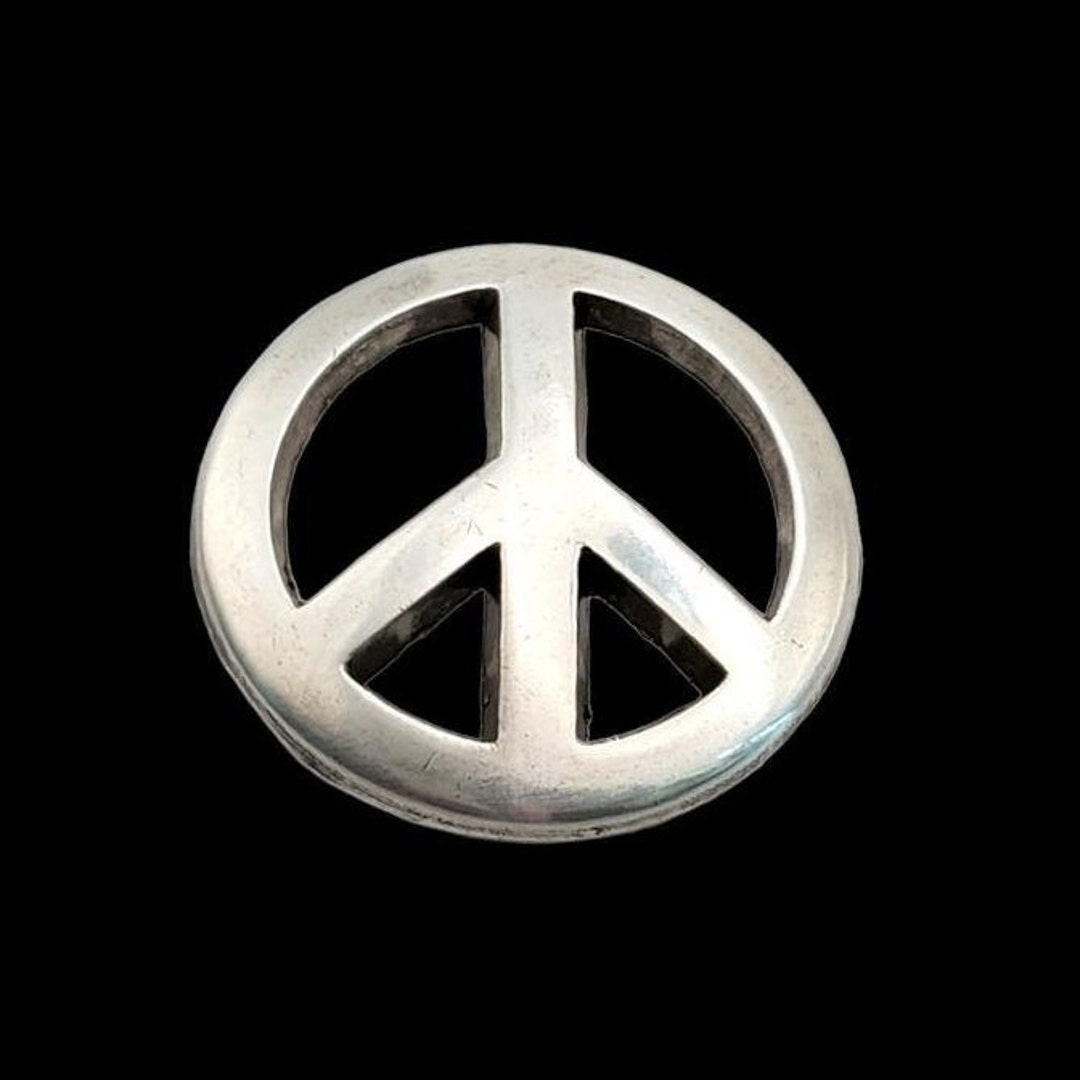 1-1/4 Peace Sign Screw Back Concho - Etsy New Zealand