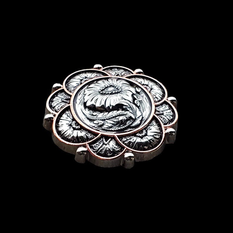 1-1/2" Ransom Rose Screw-back Concho - Etsy