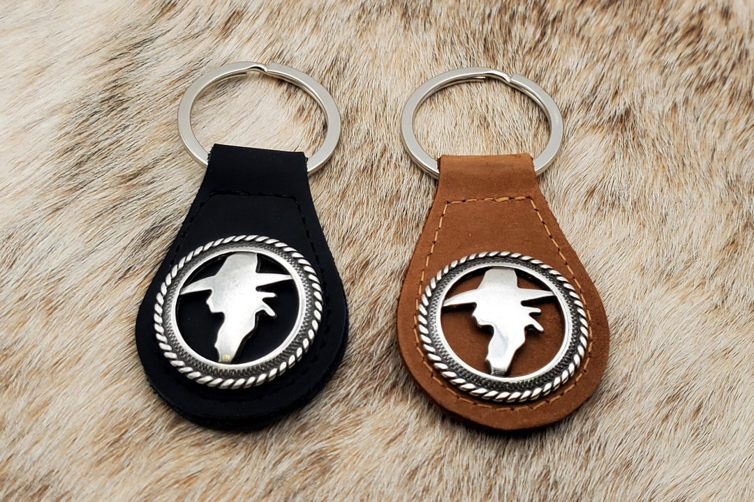 Cowboy Silhouette Key Fob - Etsy